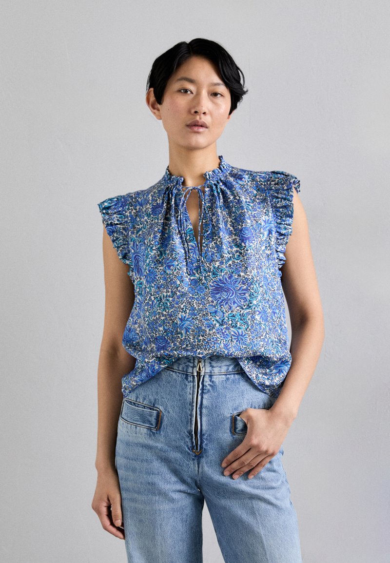 sandro T-Shirt print - bleu/blanc/blau - Zalando.at