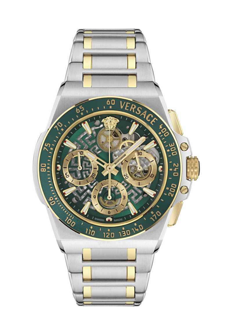 Versace GRECA EXTREME CHRONO SKELETON - Klocka - bi tone/silverfärgad ...