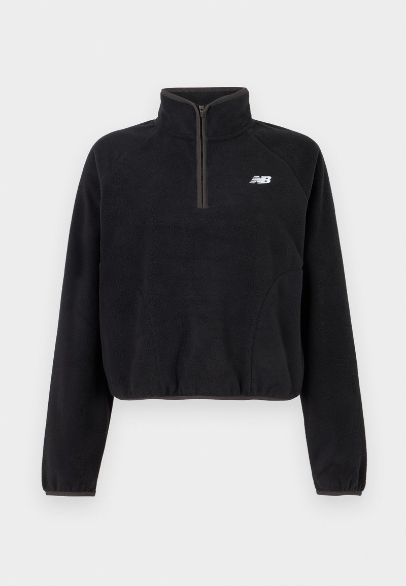 New Balance HALF ZIP - Fleece jumper - black - Zalando.co.uk