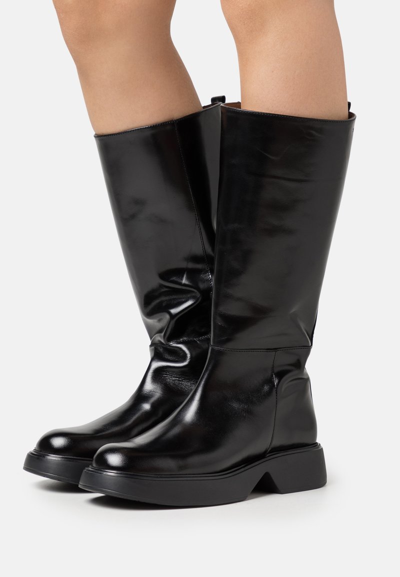 WONDERS MID - Cizme cu platformă - black/negru - Zalando.ro