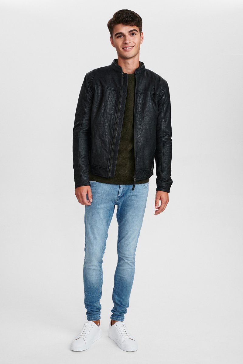 Gabba Leather jacket - black - Zalando.ie