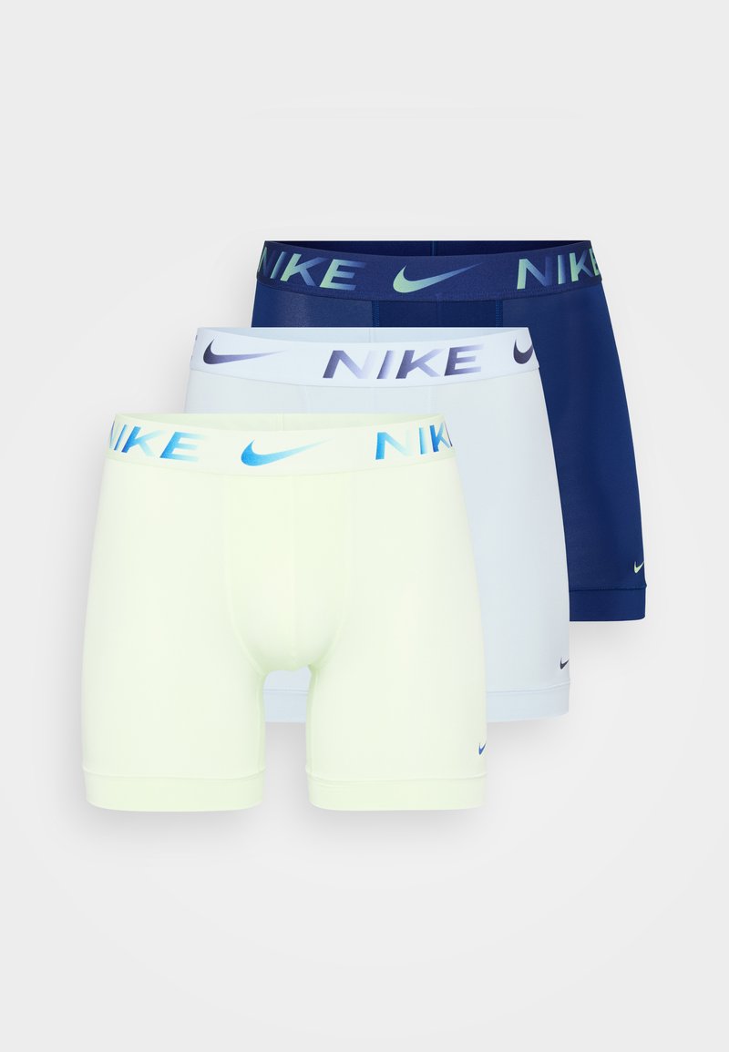 Nike Underwear BRIEF 3 PACK - Boxer briefs - dark blue/neon yellow ...