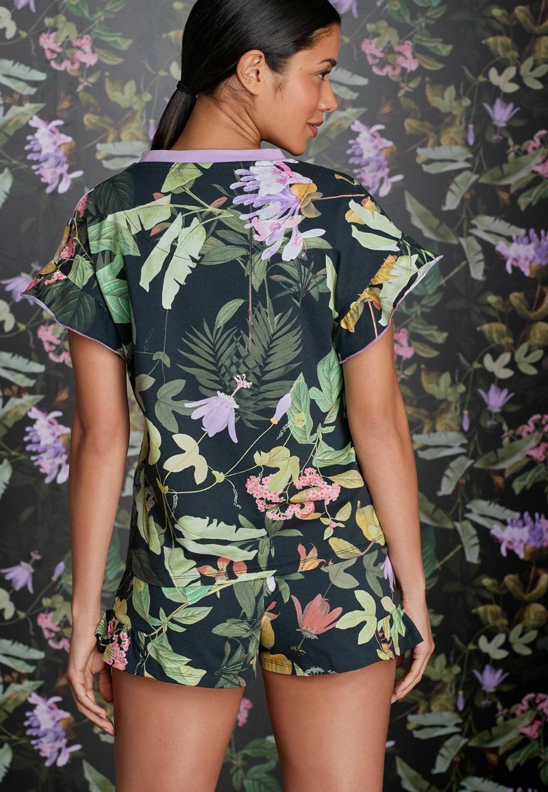 B by Ted Baker B BY SET - Pyjama set - black and lilac floral/black ...