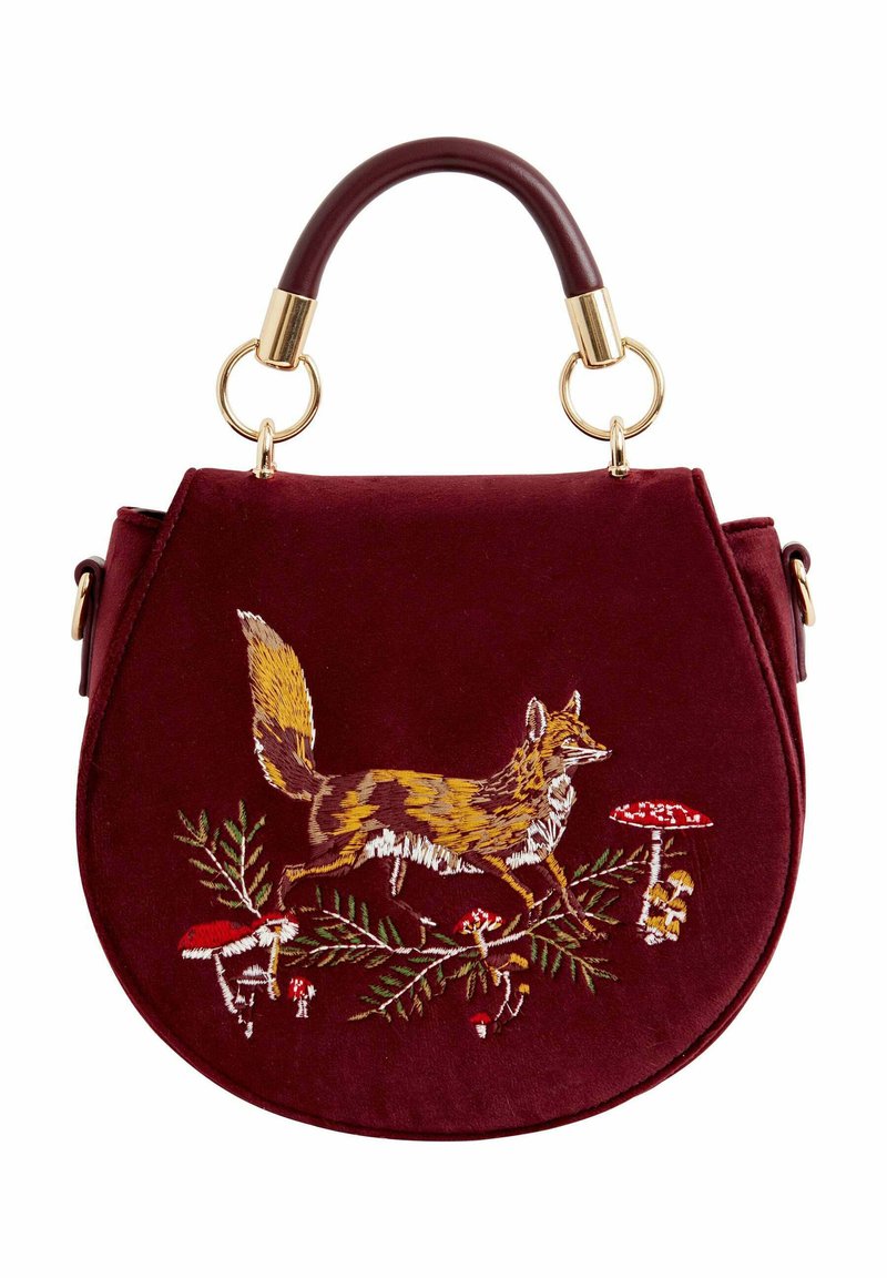 FABLE ENGLAND DEER MOON EMBROIDERED SADDLE - Handtasche - red/rot ...