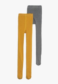 Ewers 2 PACK - Strumpbyxor - mustard yellow/grey/senapsgul - Zalando.se