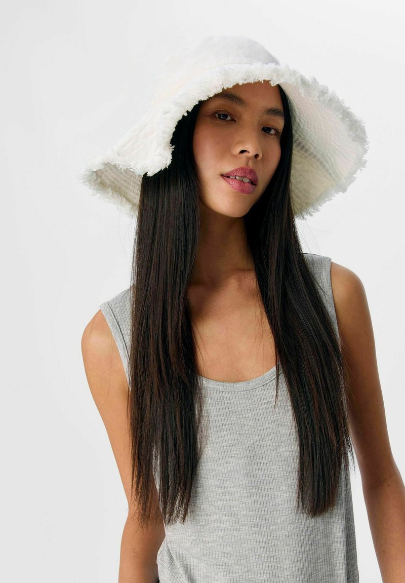 Object Hat - white denim - Zalando