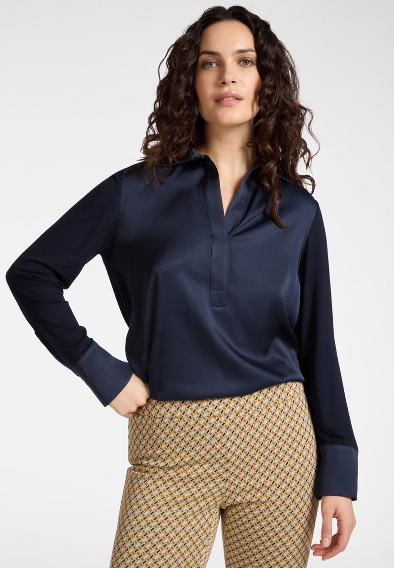 Elena Mirò Long sleeved top - blu/blue - Zalando