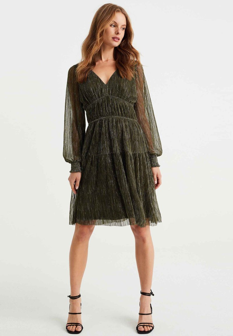 WE Fashion Vestido de cóctel - green/verde jaspeado - Zalando.es