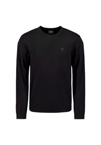 NO EXCESS TIMELESS BASICS TWO TONE - Jumper - black - Zalando