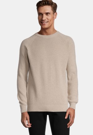 11 Project O-NECK - Strickpullover - humus melange/beige - Zalando.de
