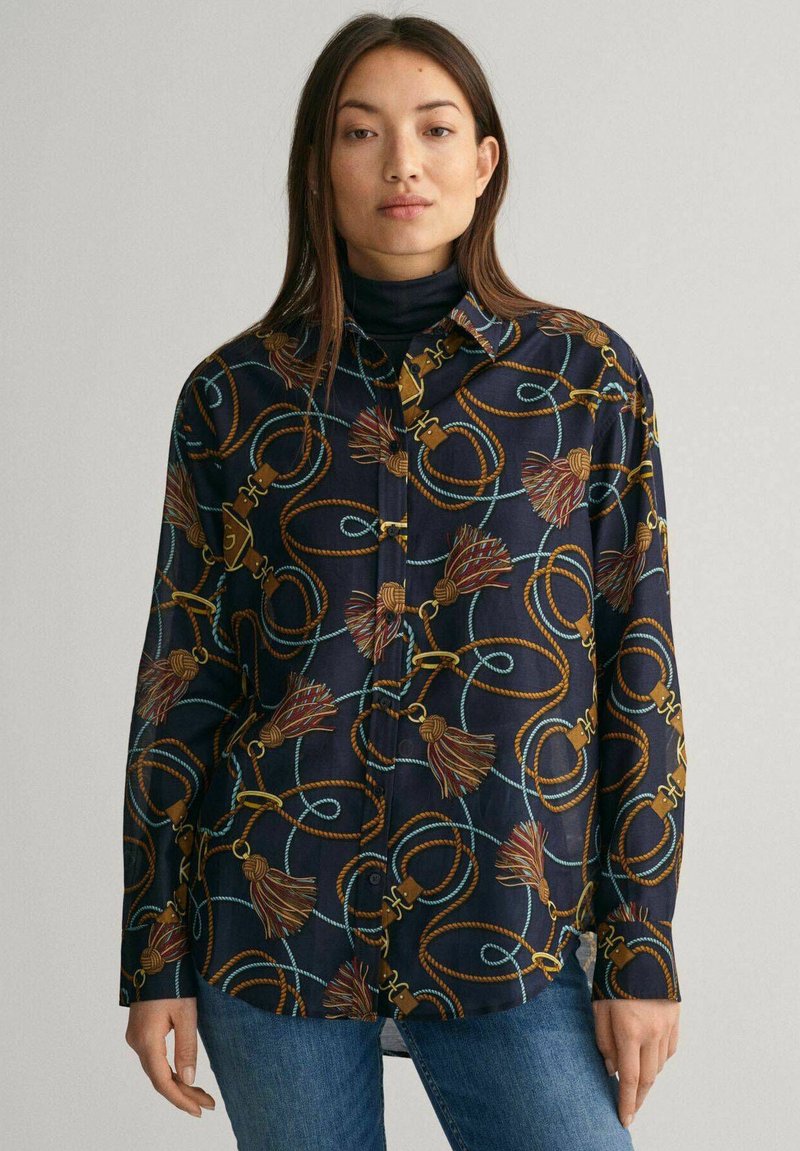GANT ROPE MIT FIT - Hemdbluse - marine/dunkelblau - Zalando.de