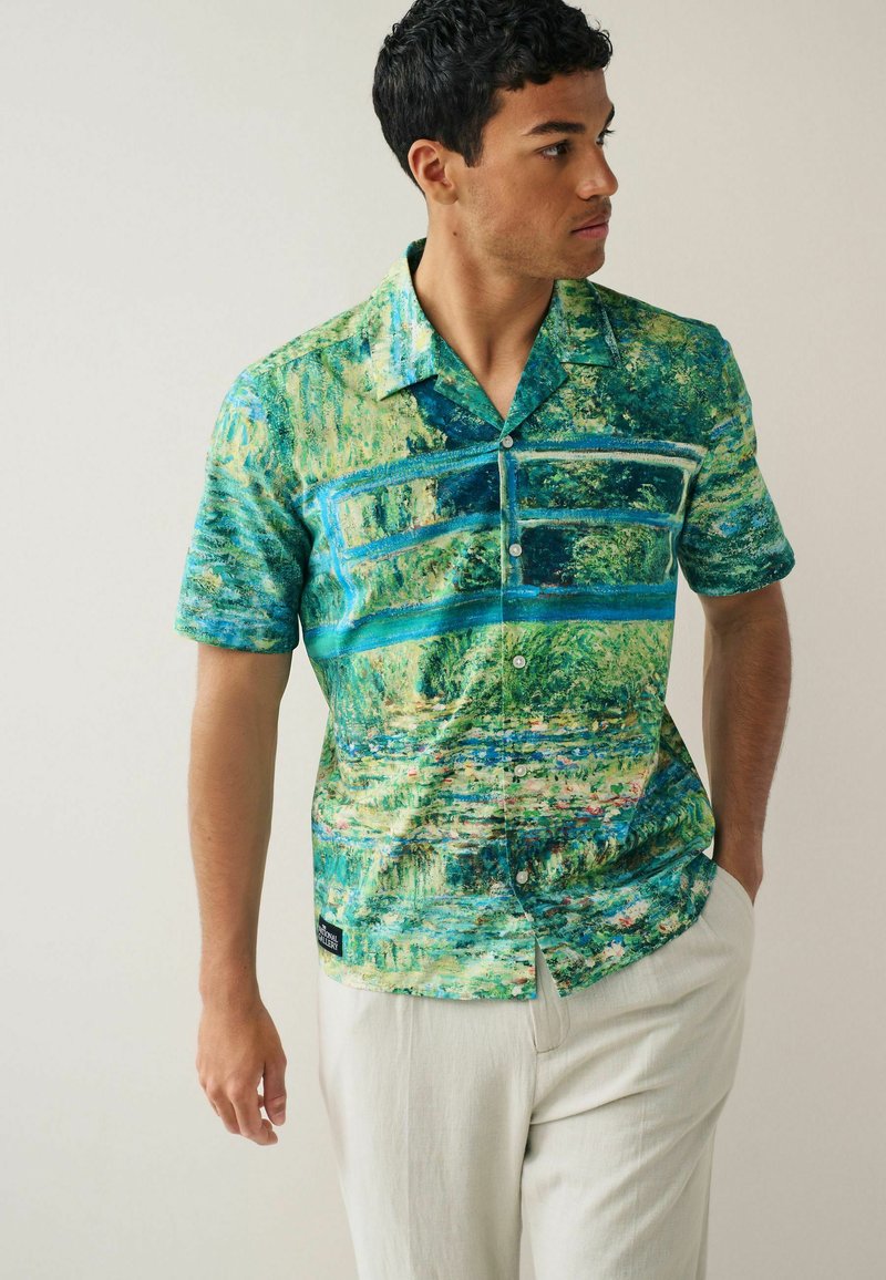 Next ARTIST PRINTED SHORT SLEEVE STANDARD - Camisa - green/verde ...