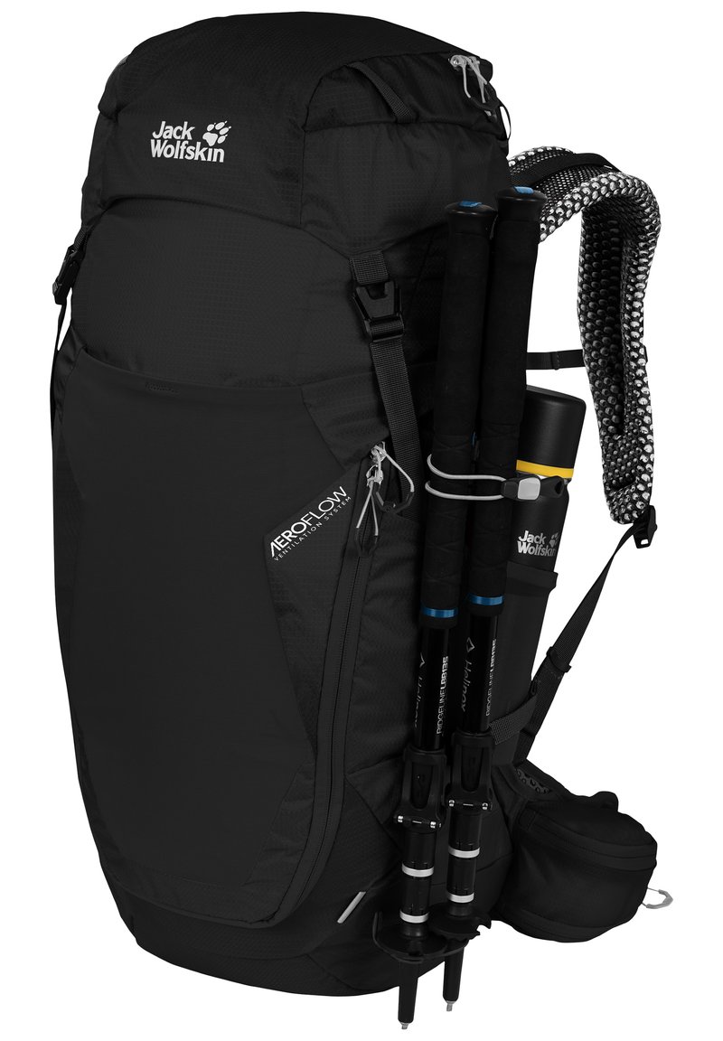 Jack Wolfskin CROSSTRAIL - Backpack - black - Zalando.co.uk