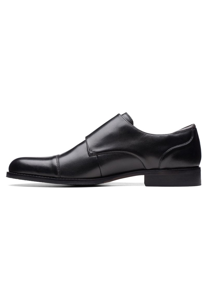 Clarks CRAFTARLO MONK - Slipper - black leather/schwarz - Zalando.de