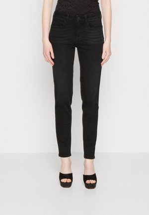 Rich & Royal HIGH WAIST - Jeans Skinny Fit - denim black/black denim ...