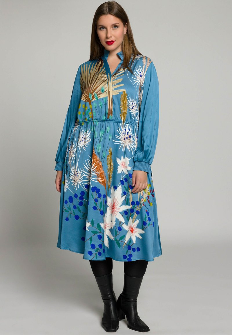 Ulla Popken Blusenkleid - blue/blau - Zalando