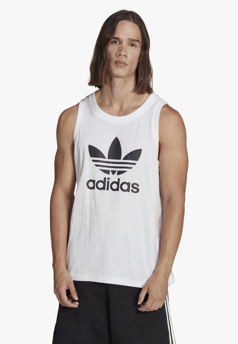 adidas Originals ADICOLOR CLASSICS TREFOIL - Top - white - Zalando.de