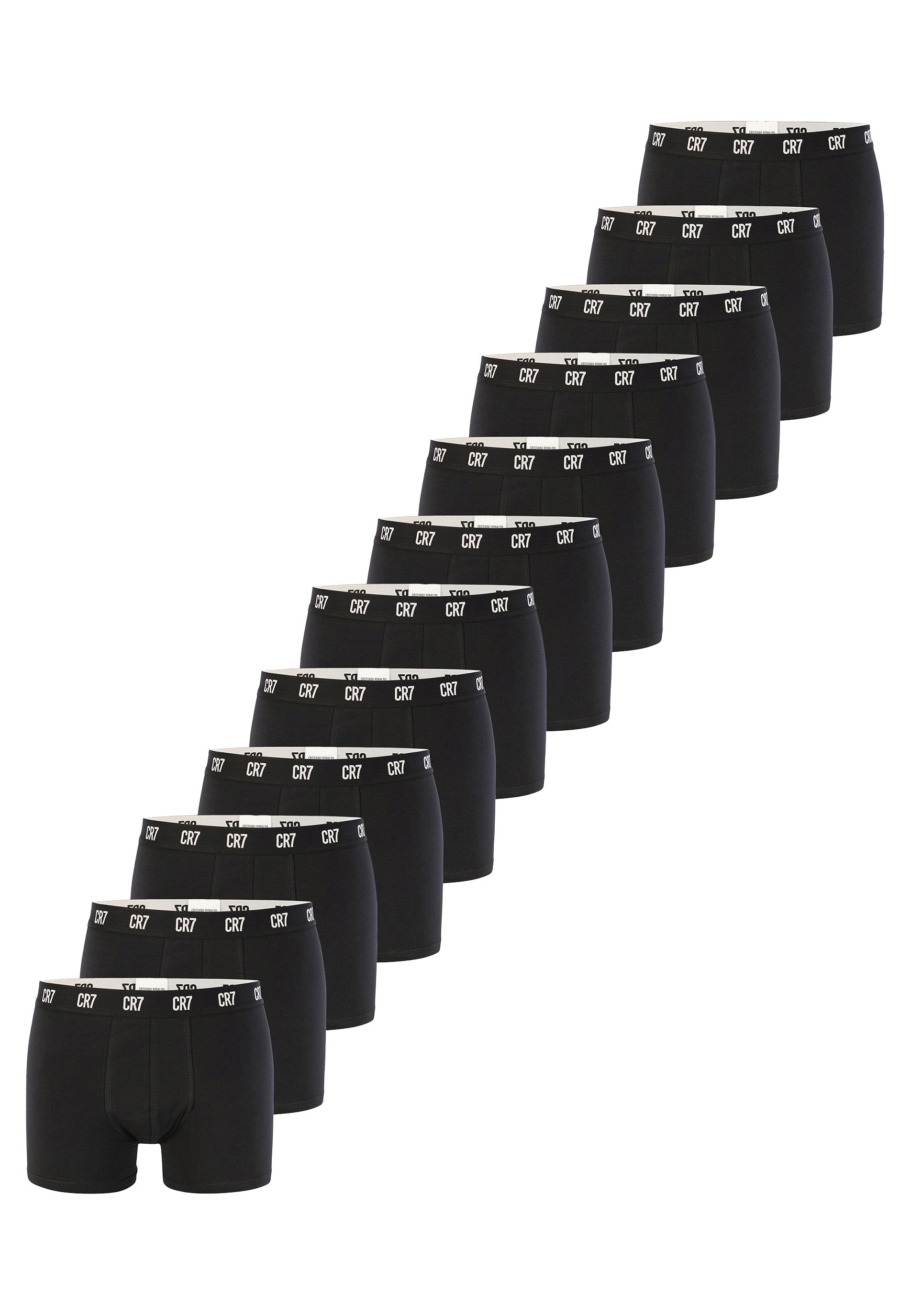 Cristiano Ronaldo CR7 12-PACK BASIC - Boxershorts - black/schwarz ...