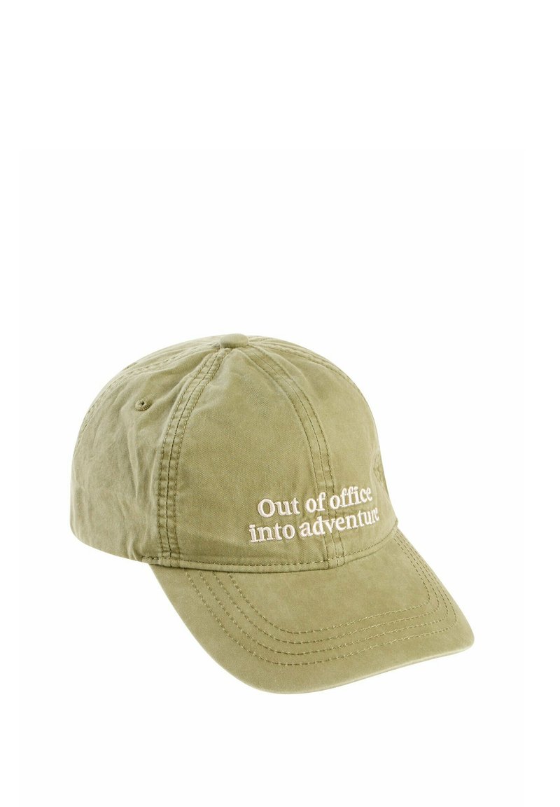 camel active CAP AUS REINER BAUMWOLLE - Cap - deep olive/olive - Zalando