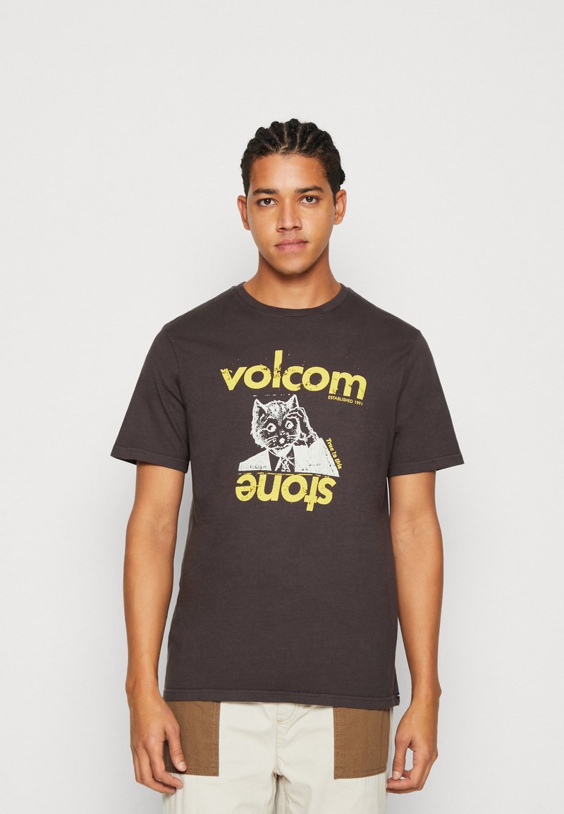 Volcom STONEPUR - T-shirt con stampa - vintage black/nero - Zalando.it