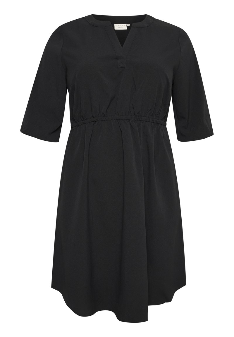 Kaffe Curve Day dress - black deep/mottled black - Zalando.ie