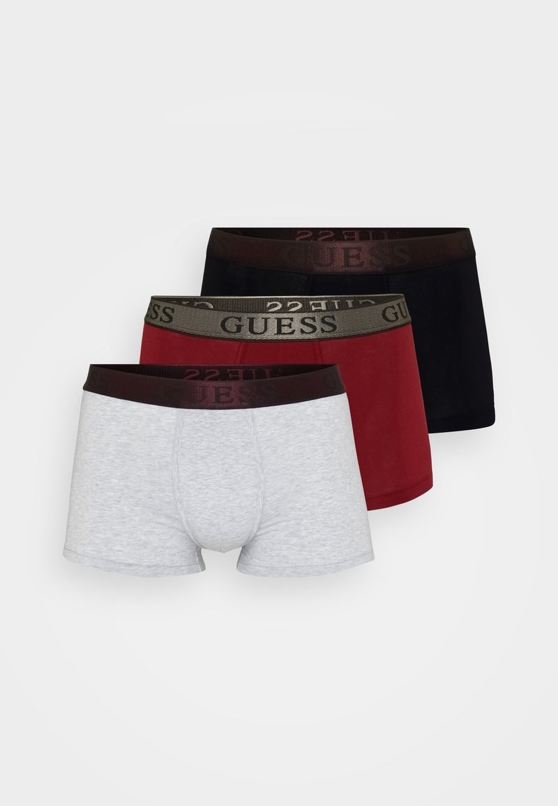 Guess JOE TRUNK 3 PACK - Kurze Boxershorts - black/red/grey/schwarz ...