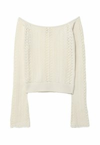 Stradivarius OPEN OFF-THE-SHOULDER - Striktrøje - beige - Zalando.dk