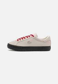 Lacoste POWERCOURT - Zapatillas - off white/black/crema - Zalando.es