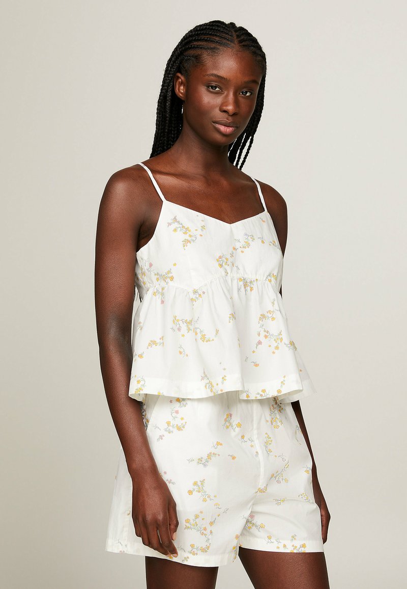 Tommy Jeans FLORAL CROPPED FIT SPAGHETTI STRAP - Top - prairie floral ...