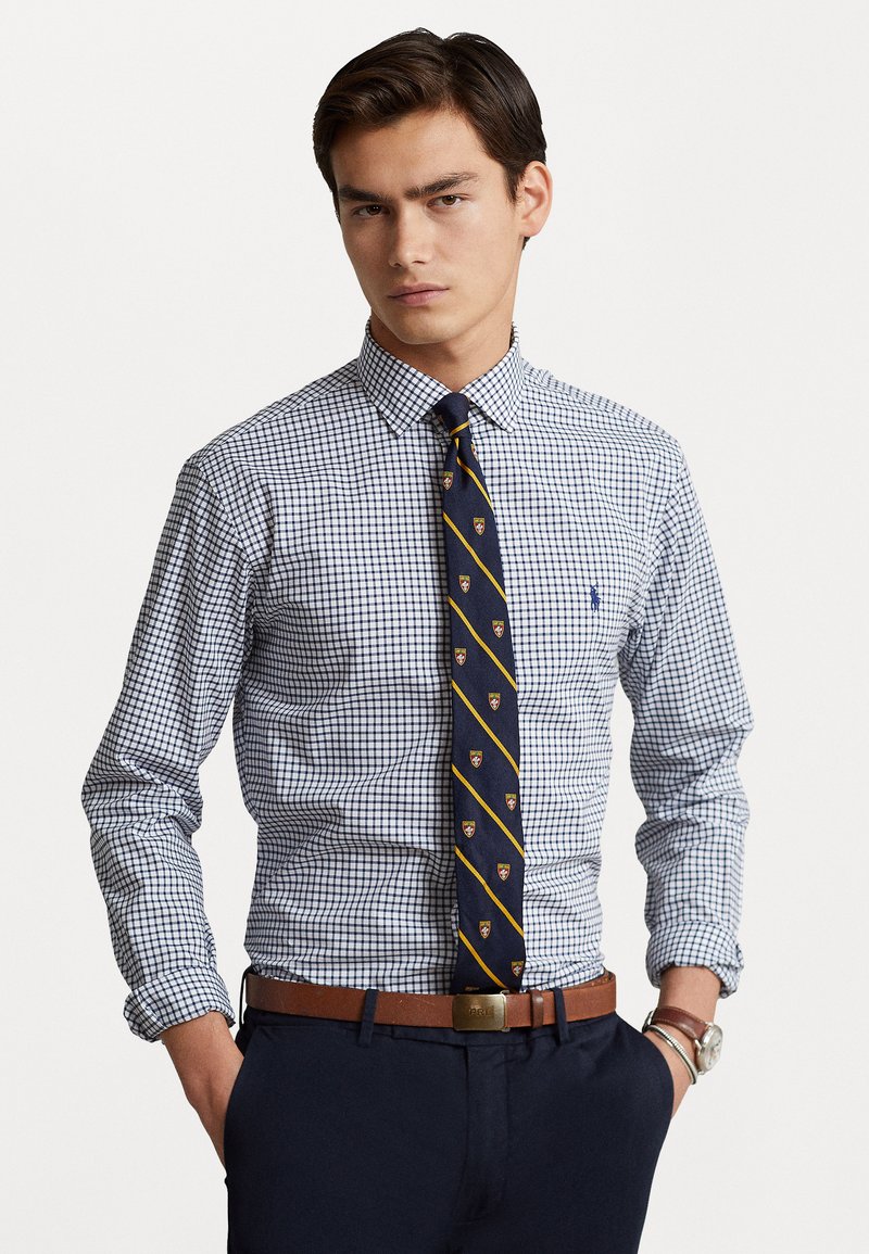 Polo Ralph Lauren CUSTOM FIT CHECKED POPLIN SHIRT - Formal shirt - navy ...