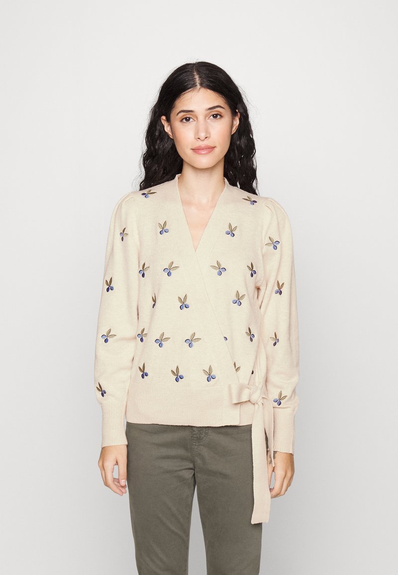 Object Petite OBJLANEY - Cardigan - sandshell/melange/sand - Zalando.de