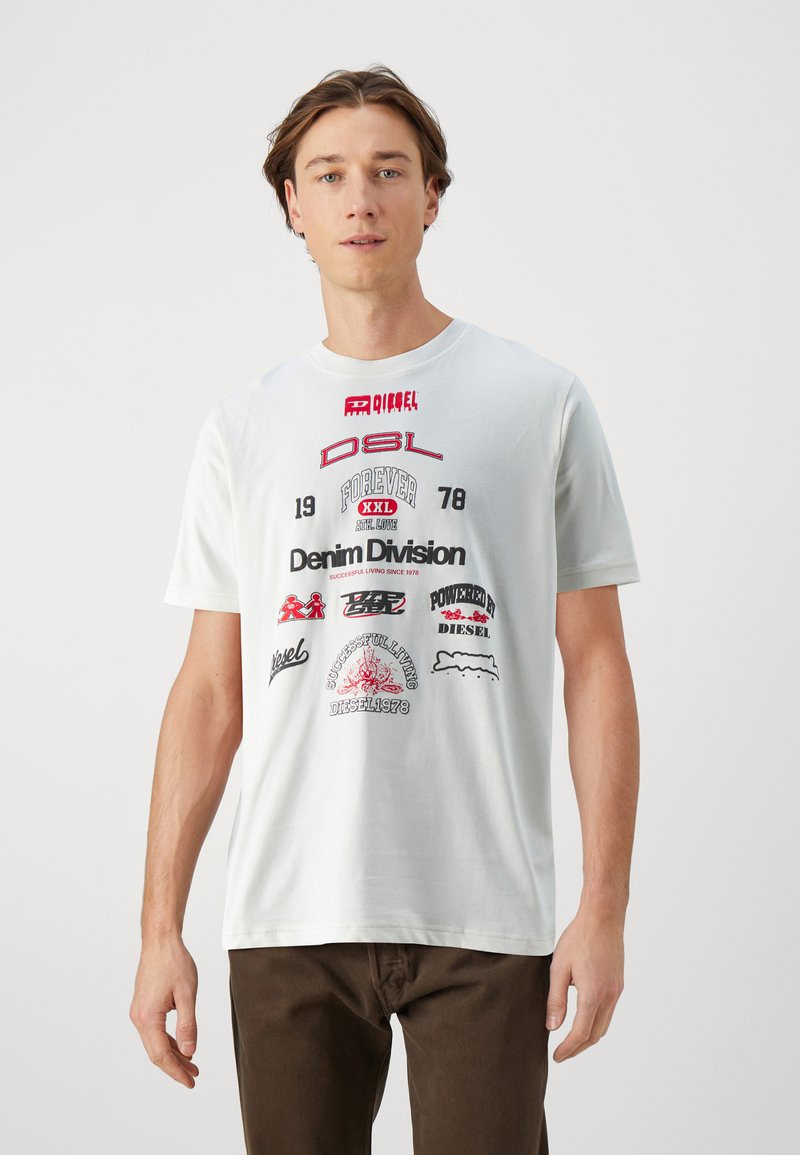 Diesel Print T-shirt - white - Zalando.co.uk