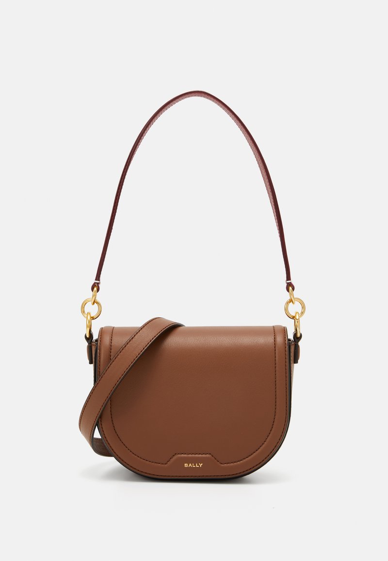 Bally CODE FLAP CROSSBODY - Across body bag - cuero/oro/brown - Zalando.co.uk