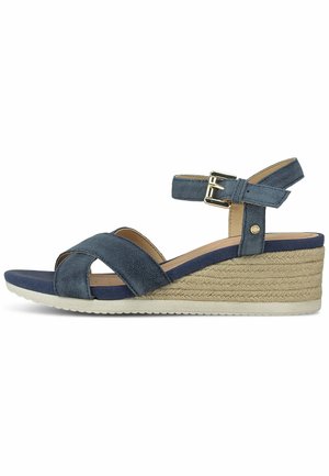 Geox D LAUDARA - Sandalen met plateauzool - navy/donkerblauw - Zalando.nl