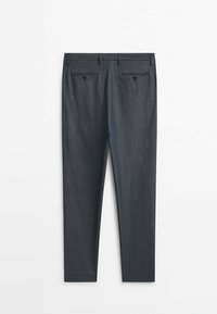 Massimo Dutti DYED THREAD OXFORD - Chino - dark blue/donkerblauw ...