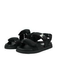 Steve Madden Sandali con plateau - blk nylon bny/nero - Zalando.it
