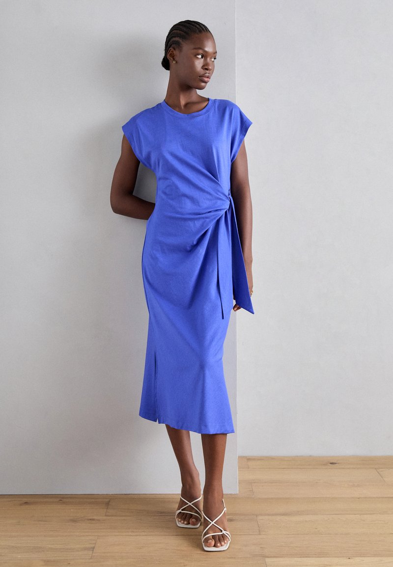 Esprit KNOT DRESS - Jersey dress - ink/blue - Zalando