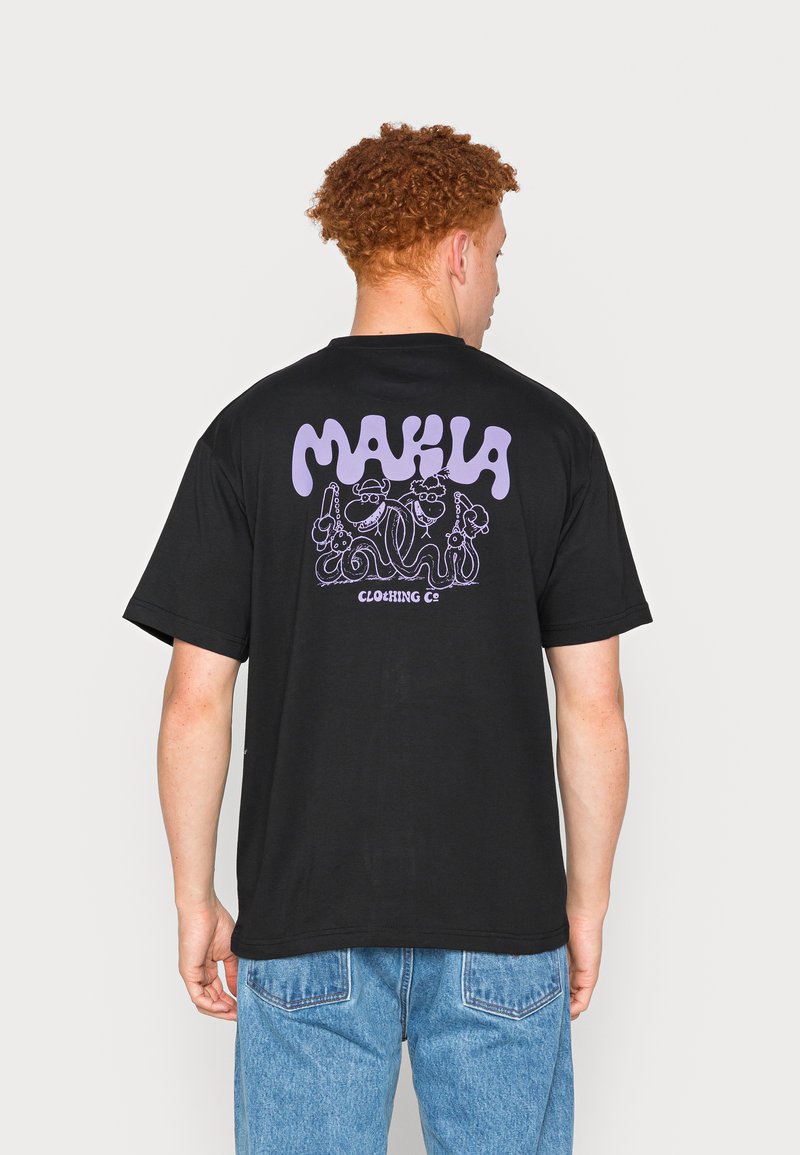 Makia SNAKES UNISEX - Print T-shirt - black - Zalando.de