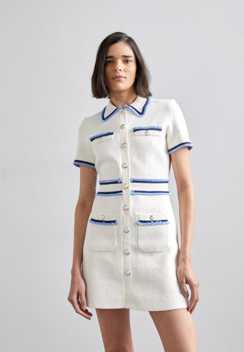 Maje RISAL - Shift dress - ecru/off-white - Zalando.ie