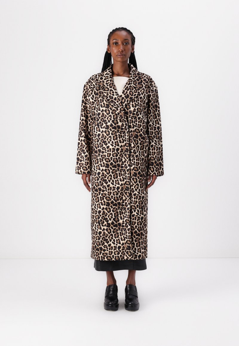 Pieces PCSAVANNAH LONG LEO COAT - Klassisk kåpe / frakk - black/svart - Zalando.no