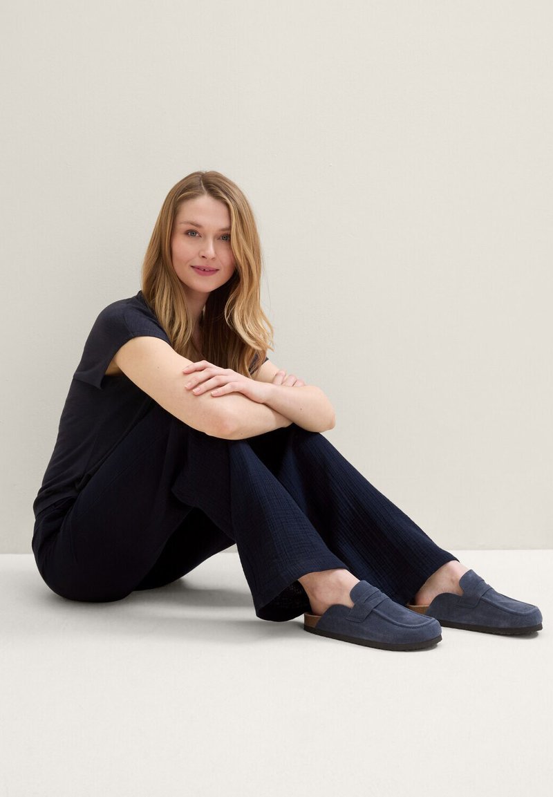 TOM TAILOR Pantolette flach - navy/dunkelblau - Zalando