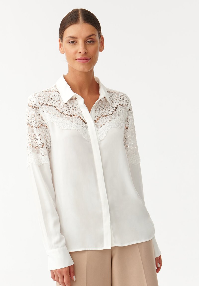 TATUUM QIQA - Cămașă - off white/alb natural - Zalando.ro