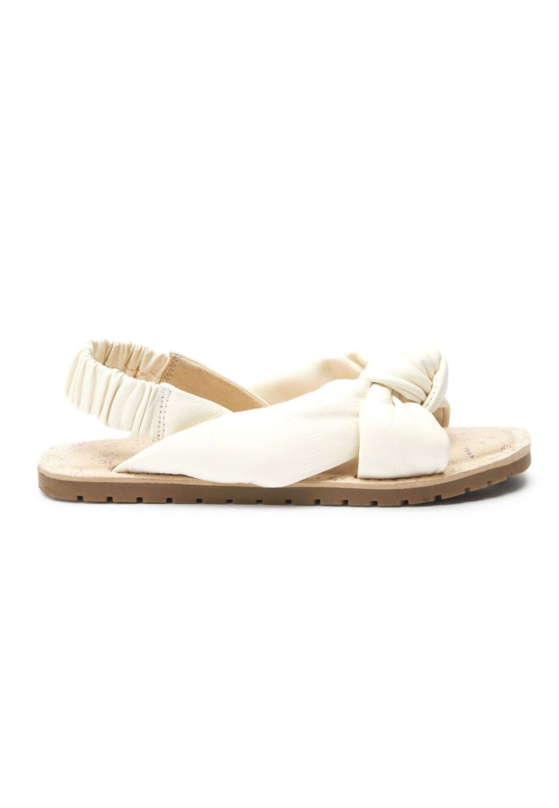 Next LEATHER KNOTTED SANDALS - Sandals - white - Zalando