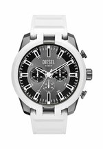 Diesel TRADITIONAL SPLIT - Chronograph watch - white/gunmetal - Zalando ...