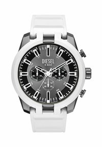 Diesel TRADITIONAL SPLIT - Chronograph watch - white/gunmetal - Zalando ...