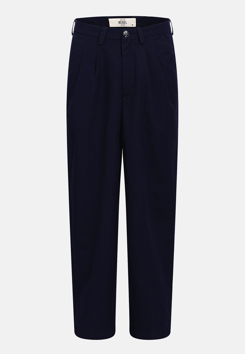 Redefined Rebel PARKER PANTS COMFORT FIT - Pantalones - navy blazer ...
