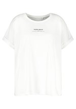 Samoon MIT WORDING PRINT - Print T-shirt - offwhite gemustert/off-white ...
