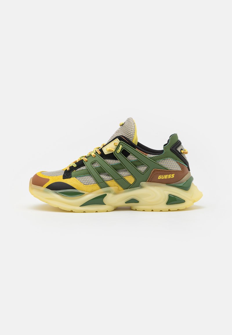 Guess BELLUNO - Trainers - verde/yellow - Zalando.co.uk