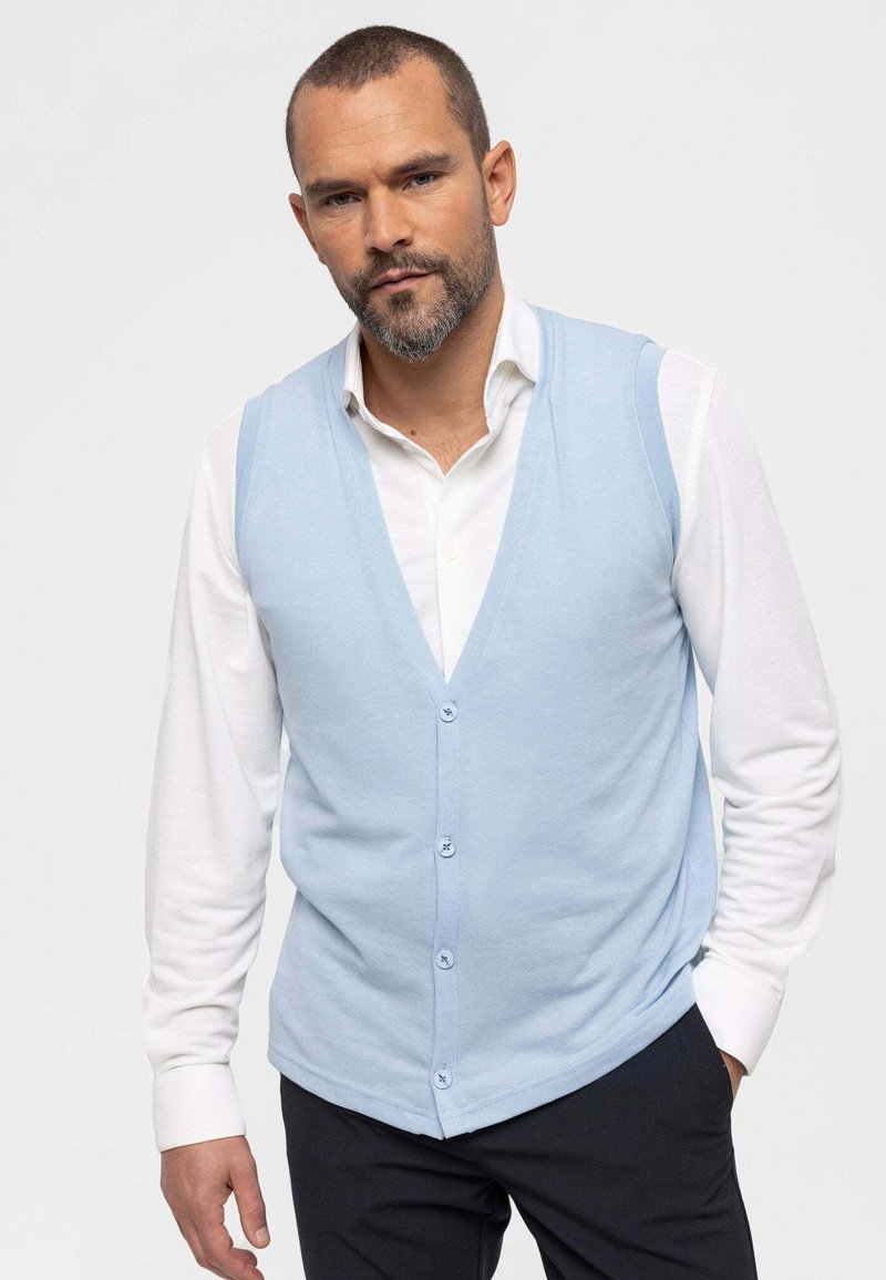 Antioch SLEEVELESS - Cardigan - baby blue/celeste - Zalando.it
