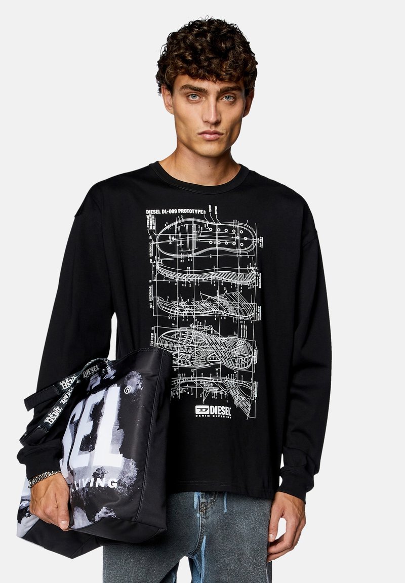 Diesel BOXT N5 - Langarmshirt - black/schwarz - Zalando.de